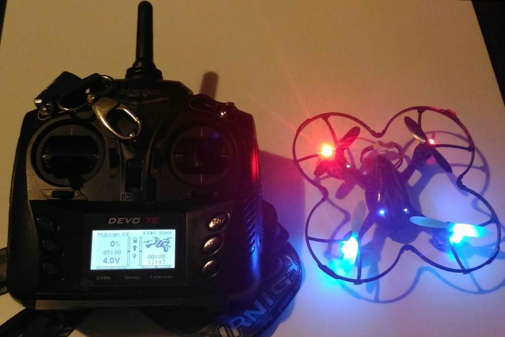 DEVO 7E + Hubsan X4